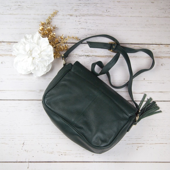 Toni | Bags | Vintage Hunter Green Crossbody Bag | Poshmark